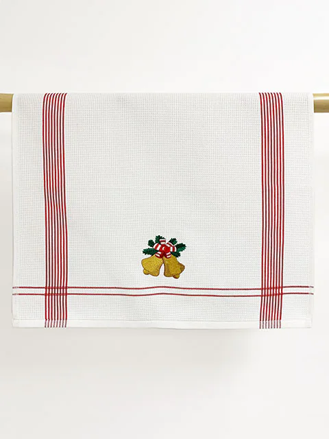 Conj de 4 Panos de Favo Bordados 50x70cm